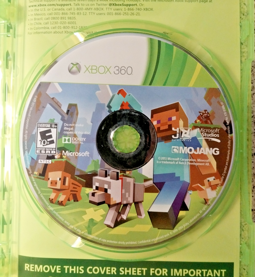 Minecraft - Xbox 360 Game Complete (2013) | eBay