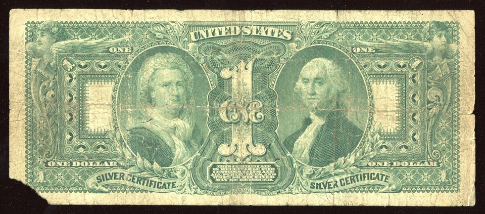 1896 $1 Dollar Educational Note Silver Certificate | eBay