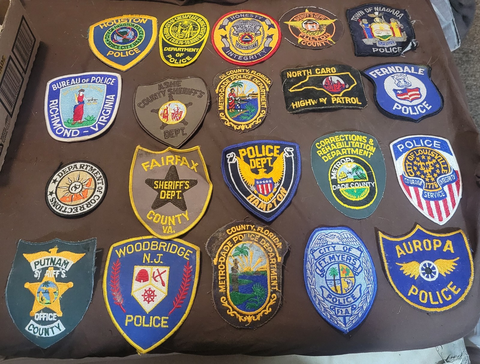 Lot of 70+ Misc Police, Sheriff, Corrections, Federal, Flag, University ...