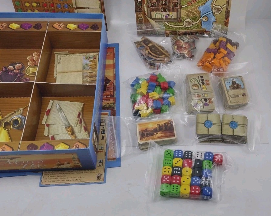 The Voyages of Marco Polo Board Game Z-Man Games 2015 - 100% Complete ...