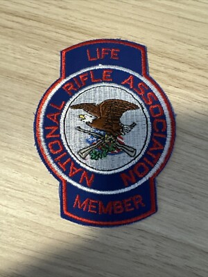 Vintage NRA National Rifle Association Life Member Patch - Rare Silver ...