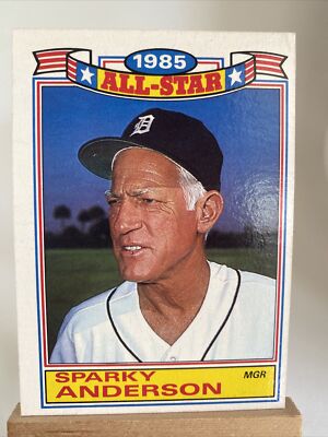 1986 TOPPS - Sparky Anderson - 1985 ALL STAR GAME COMMEMORATIVE - #1 | eBay