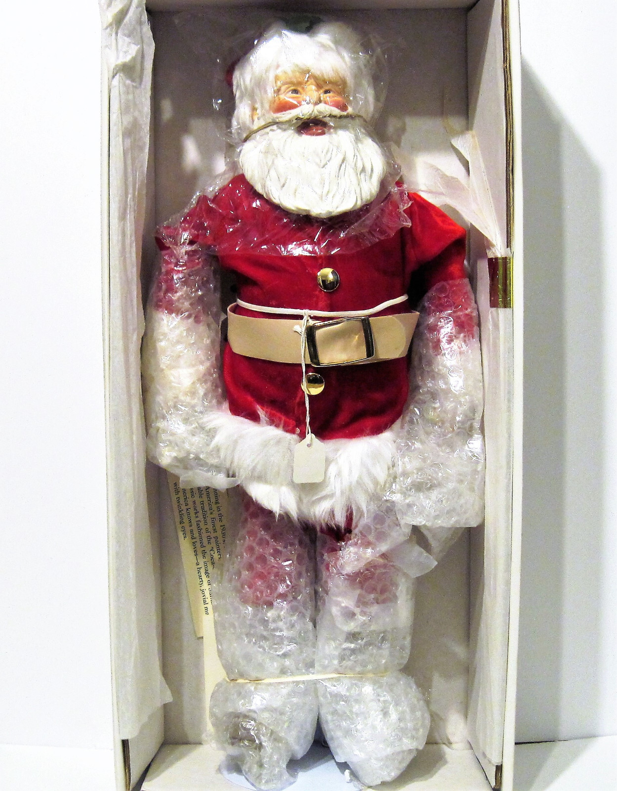 Vtg 30s Style CHRISTMAS Coca Cola Bottle SANTA CLAUS Posable Doll ...