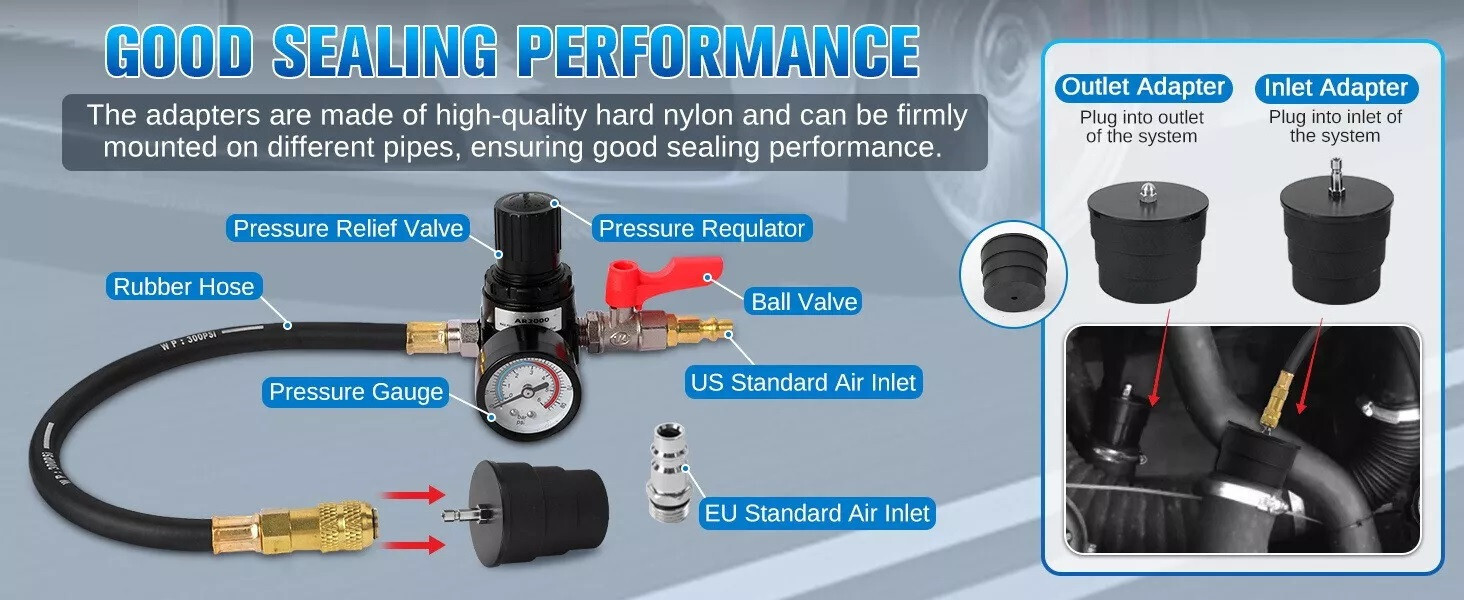 Turbo System Leakage Tester Turbocharger Air Pressure Boost Leak Test ...