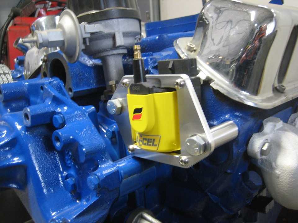 Ford 302 - 351 Remote Ignition Coil Mount Bracket Kit V8 5.0 SBF Hot ...