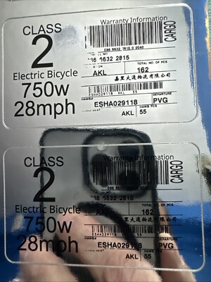 E-bike Class 2 750w Sticker (Metallic Silver Mirror Finish) 28mph | eBay