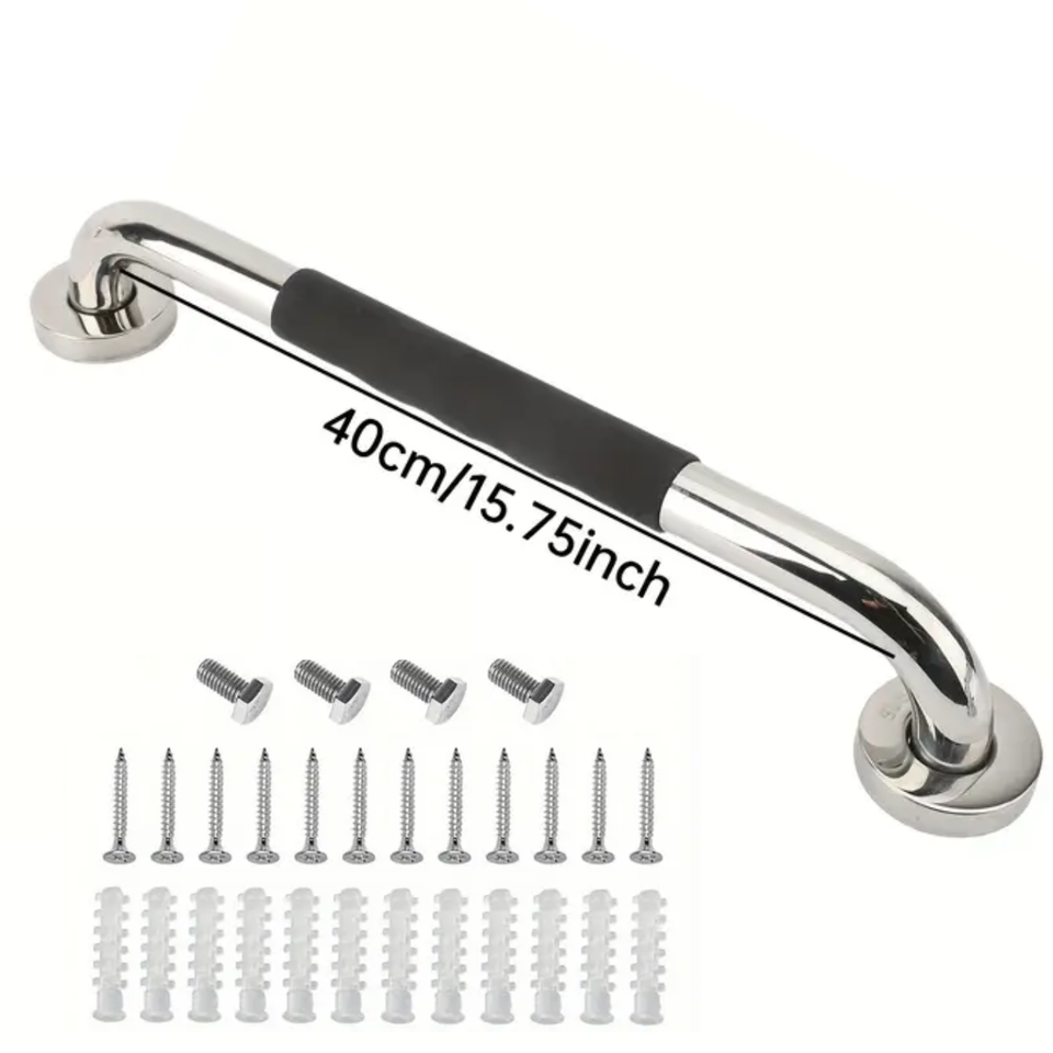 1/2PC Safety Grab Bar Bathroom Support Handle Steel Bath Shower Toilet ...