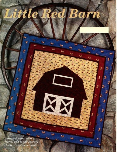 Little Red Barn Quilt Pattern Pieced LF | eBay