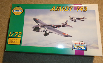 Vintage 1:72 Scale Smer Amiot 143 Airplane Model Kit Sealed Box SE0166 ...