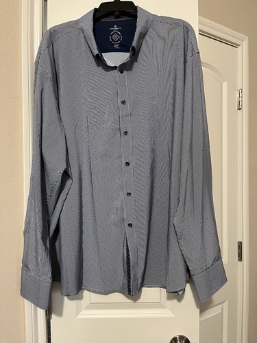 Construct Shirt Men’s 3XB Stripe Long Sleeve Geometric Performance ...