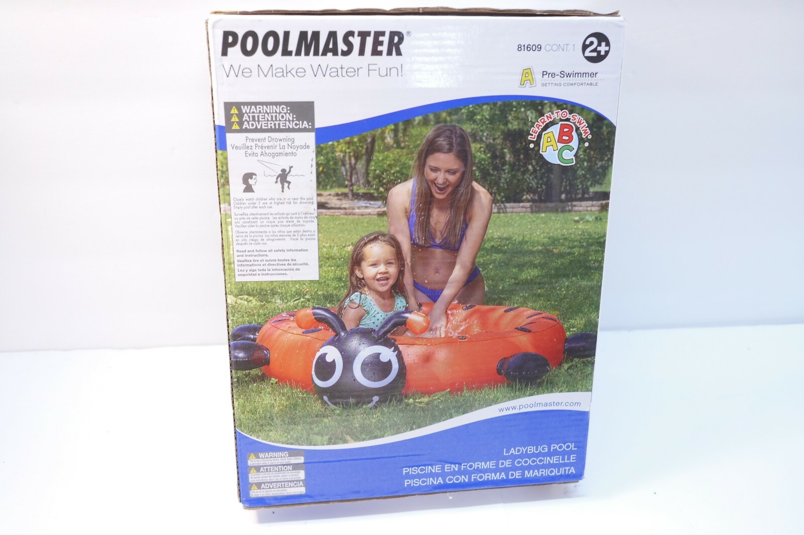 POOLMASTER Ladybug 37" Wide Circle Child's Swimming Pool Inflatable ...