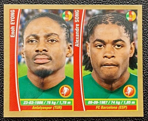 2014 Brazil World Cup FIFA #062 ENOH EYONG / ALEXANDRE SONG Cameroon ...