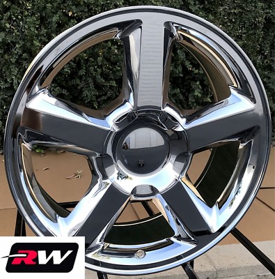 22 inch Chevy Avalanche LTZ 5308 Factory Style Wheels Chrome Rims 6x139 ...