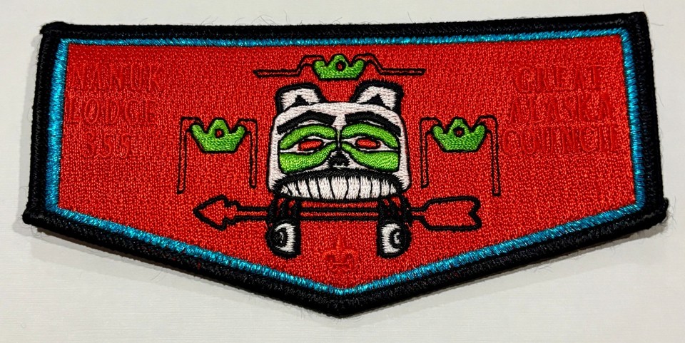 BOY SCOUT BSA OA NANUK LODGE 355 523 WESTERN ALASKA CHIEFS GIFT FLAP ...