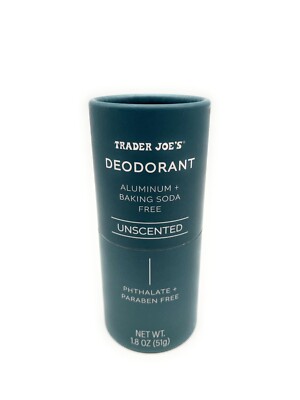 Trader Joe’s Unscented Deodorant All Natural Phthalate Paraben Aluminum ...
