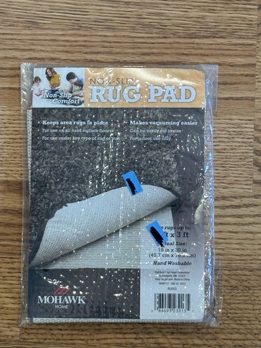 New Mohawk Home Non-Slip Rug Pad 18" x 30" Fits Rugs Up To 2' x 3 ...