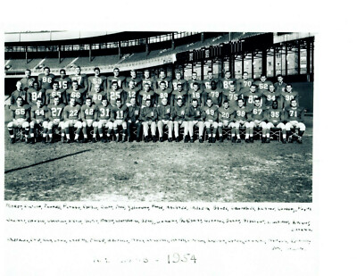 1954 NEW YORK GIANTS 8X10 TEAM PHOTO NFL FOOTBALL HOF USA | eBay
