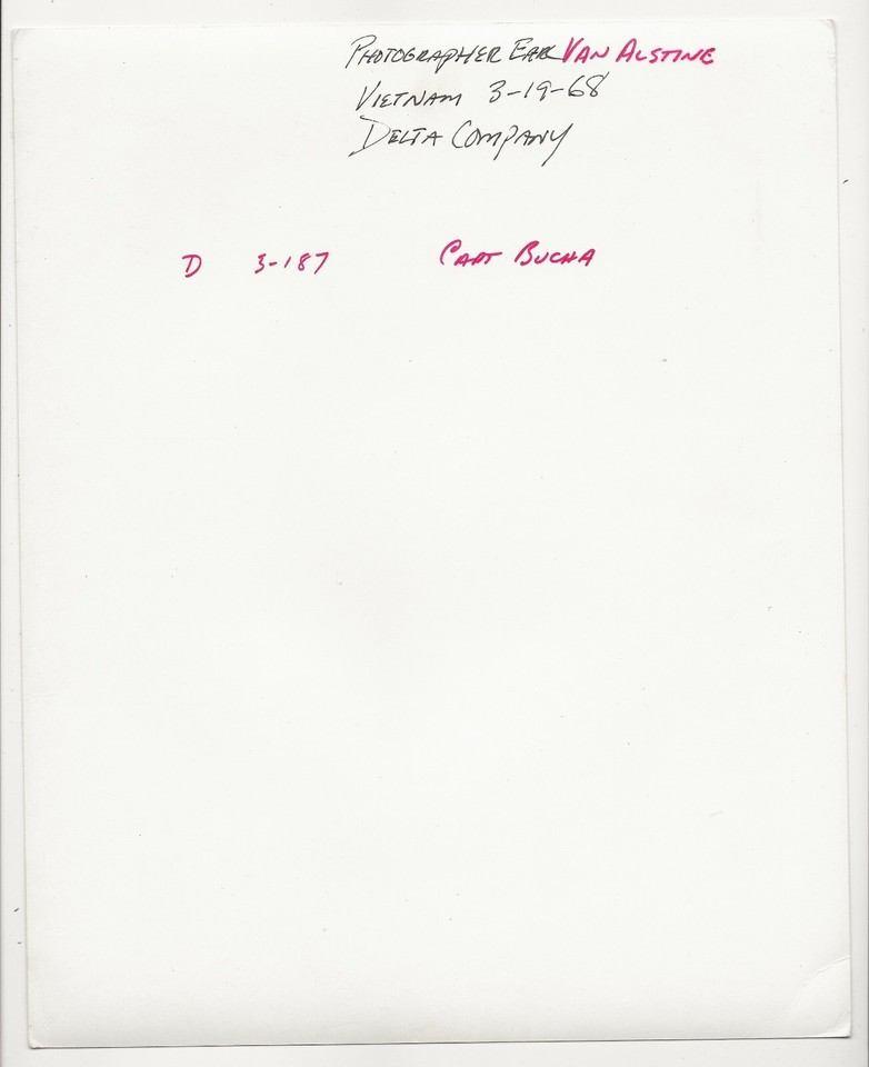 1968 U.S. Army MOH Paul Bucha Delta Company Vietnam War; original 8x10 ...