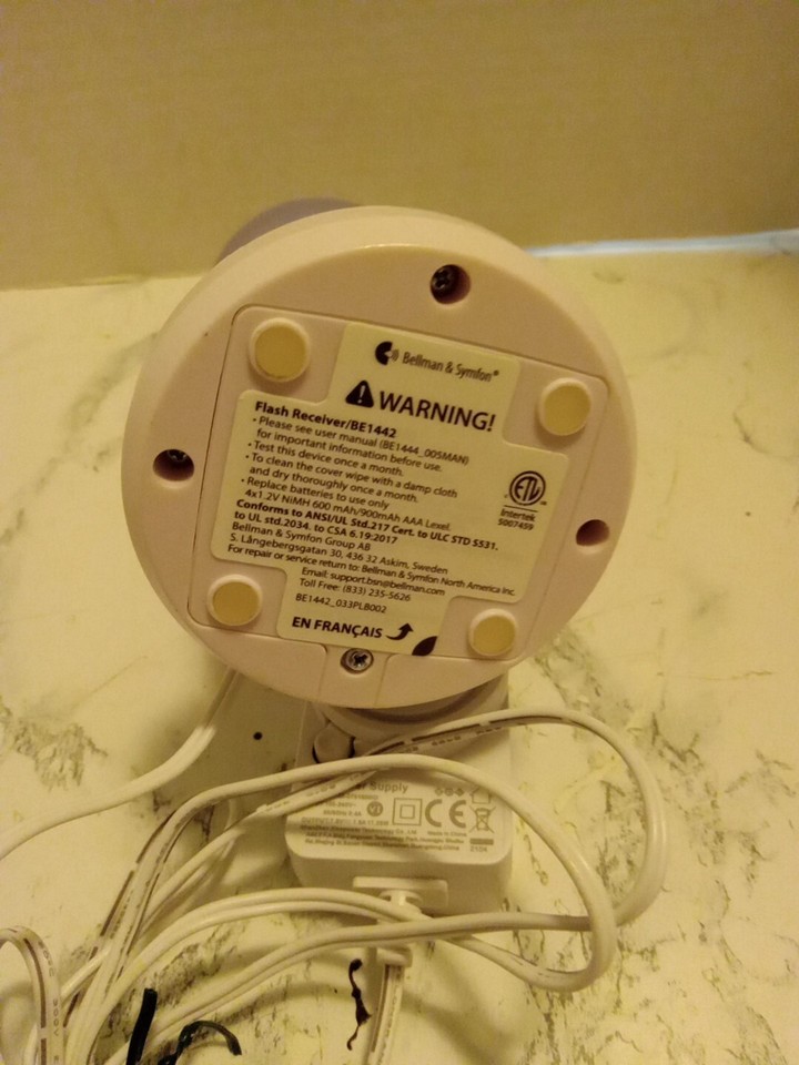 Bellman & Symfon Visit Flash Receiver BE1442 Smart Alert (TESTED/Works ...