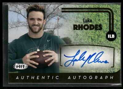 Luke Rhodes 2016 SAGE HIT #A63 Auto Autographs William & Mary Tribe | eBay