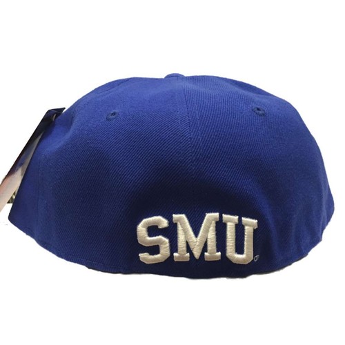 Southern Methodist University SMU Mustang NCAA Fitted Flat Bill ...