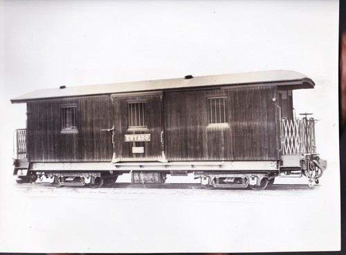 vintage photo railway van car Argentina Estado ferrocarril furgon c ...