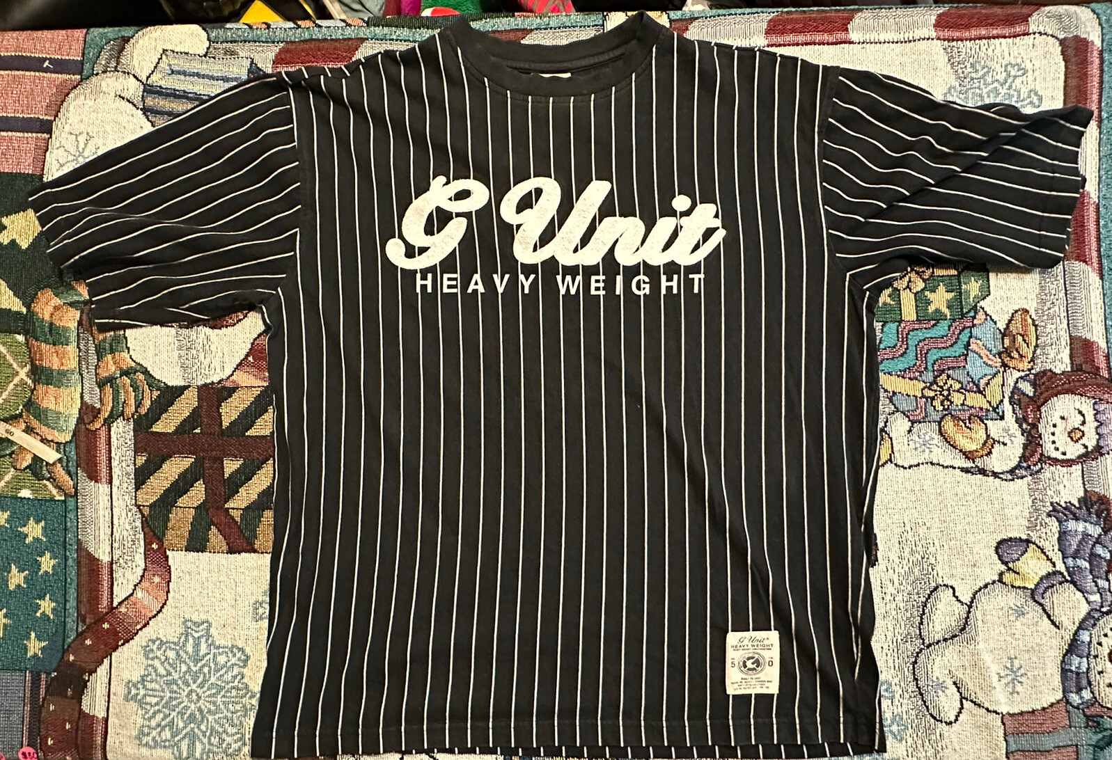 Vtg Black G-Unit 50 cent Size XL Rap Tee T Shirt Varsity Letters White ...