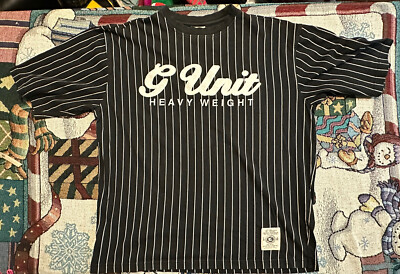 Vtg Black G-Unit 50 cent Size XL Rap Tee T Shirt Varsity Letters White ...