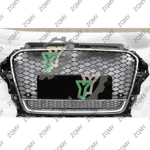 Car Front Bumper Grille Centre Grill With/logo For Audi A3/A3L/S3 2014 ...