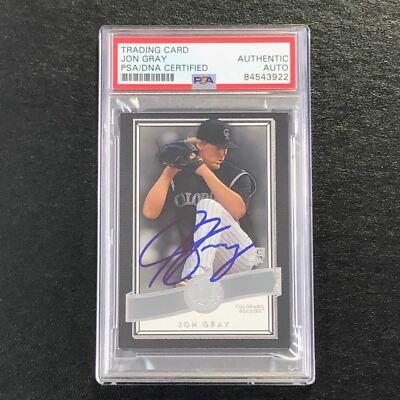 2016 Topps Museum Collection #31 Jon Gray Signed Card PSA Slabbed Auto ...