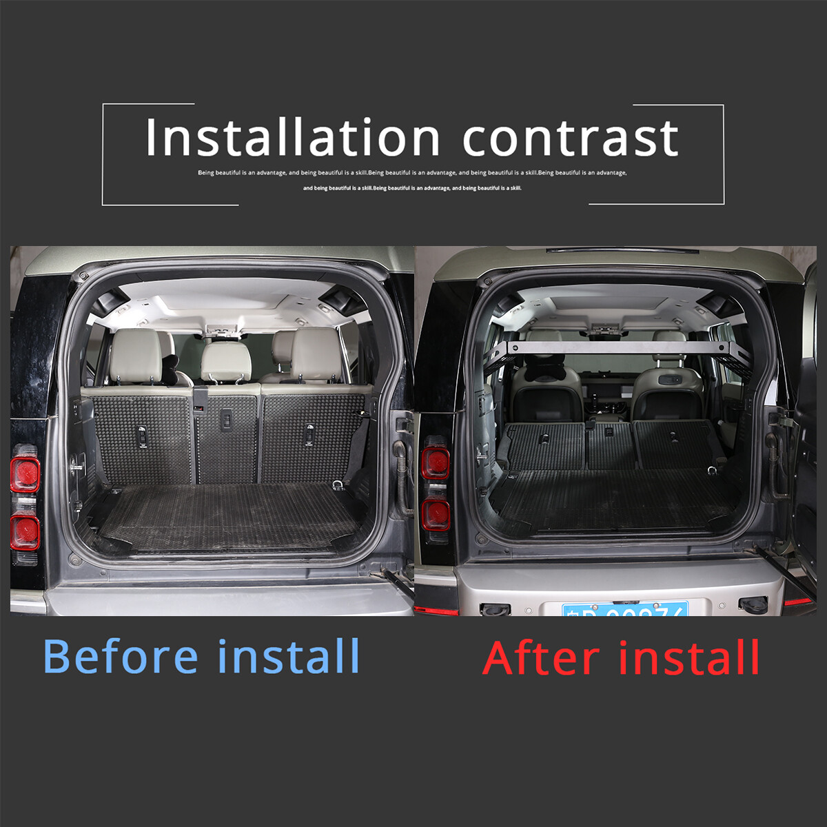 Rear Door Utility Cargo Shelf Storage Rack Kits For Land Rover Defender ...