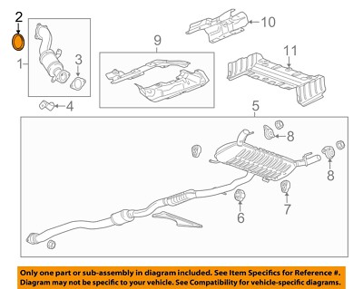 GM OEM Exhaust-Catalytic Converter & Pipe Seal 12609878 | eBay