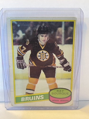 1980-81 O-Pee-Chee Hockey OPC #140 Ray Bourque Rookie Card RC - Boston ...