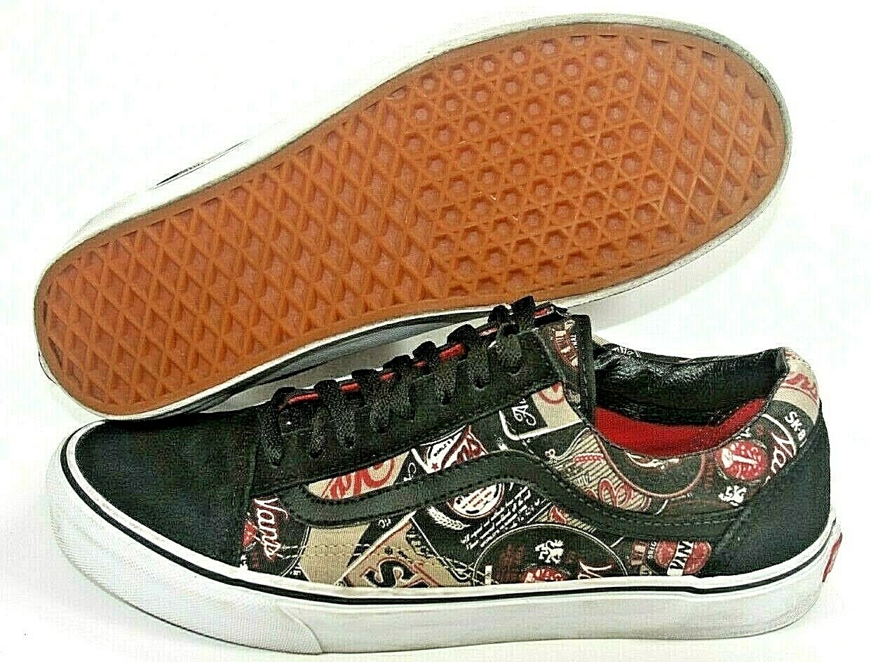 Rare Vans Labels Old Skool Skate Shoe Mens Size 10 - Gem