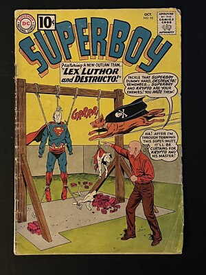 SUPERBOY DC Comic #92 LEX LUTHOR 1961 (Has Wear) | eBay