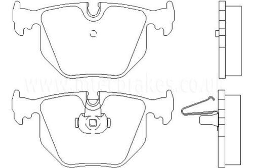 Range Rover L322 (02-06) Set of Rear Brake Pads - SFP500210 MINTEX ...