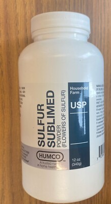 HUMCO SULFUR SUBLIMED POWDER 12OZ | eBay