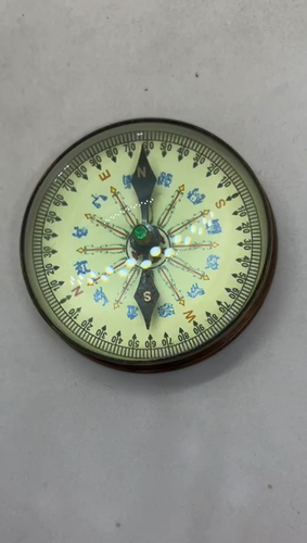 Handmade Brass Compass Navigational Tool for Traveling & Hiking, Unisex ...
