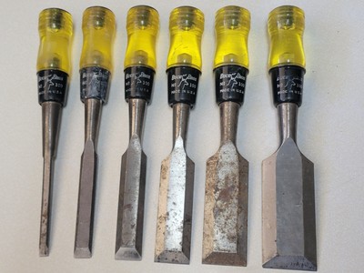 Vintage Buck Bros. Chisel Set Of 6 Pattern Making Woodworking SHARP | eBay