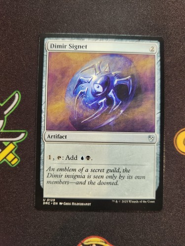EXACT CARD PICTURED Dimir Signet DRC 0129 MTG Commander Aetherdrift Eng ...