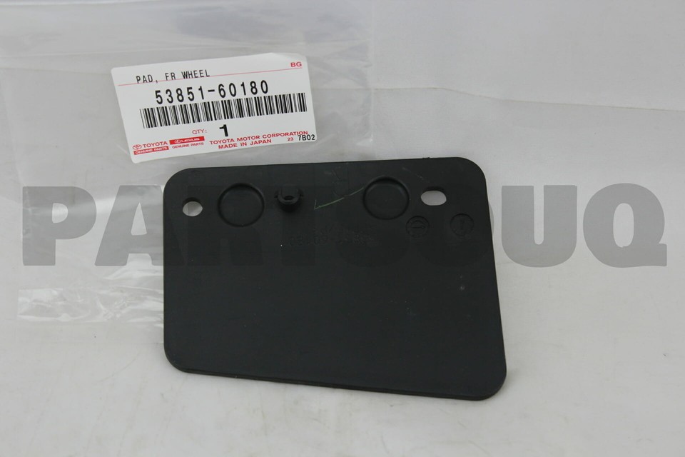 5385160180 Genuine Toyota PAD, FRONT WHEEL OPENING EXTENSION, RH 53851 ...