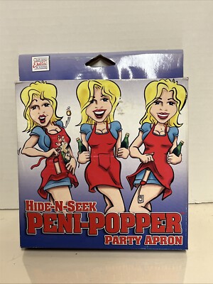 Hide-N-Seek Peni-Popper Party Apron Prank Gag Adult Novelty ...