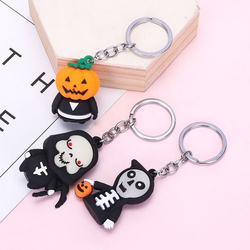 Pumpkin Key Ring Skull Key Fob Cool Key Chain Halloween | eBay Australia