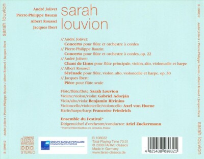 SARAH LOUVION SARAH LOUVION PLAYS JOLIVET, BAUZIN, ROUSSEL & IBERT NEW ...