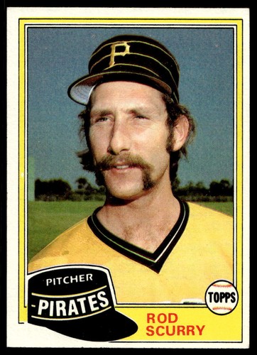 1981 Topps 194 Rod Scurry Pittsburgh Pirates Rookie Baseball Card | eBay