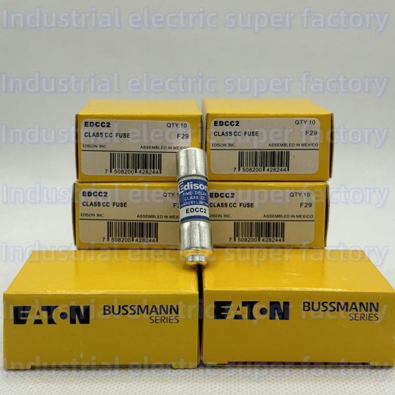 10PCS EDCC-2 BUSSMANN Edison EDCC2 2A 600Vac TIME DELAY Fuse | eBay