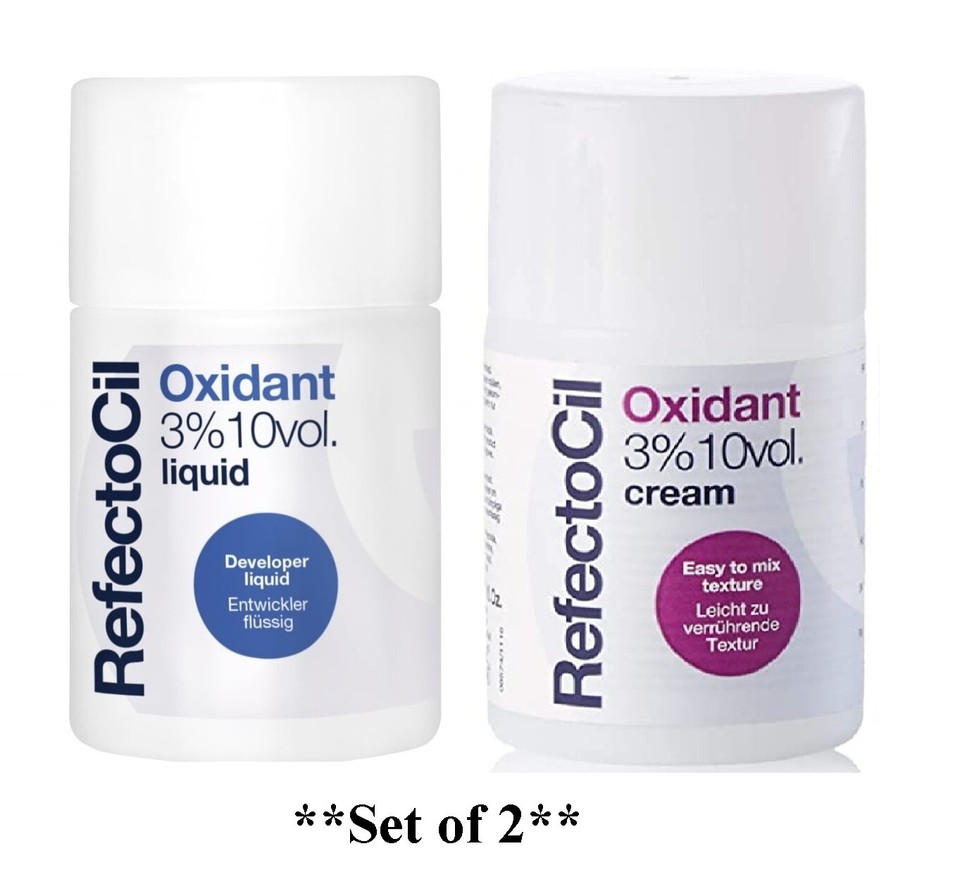 DUO Cream &Liquid Refectocil Oxidant 3% Developer 10 Volume 3.3oz ...