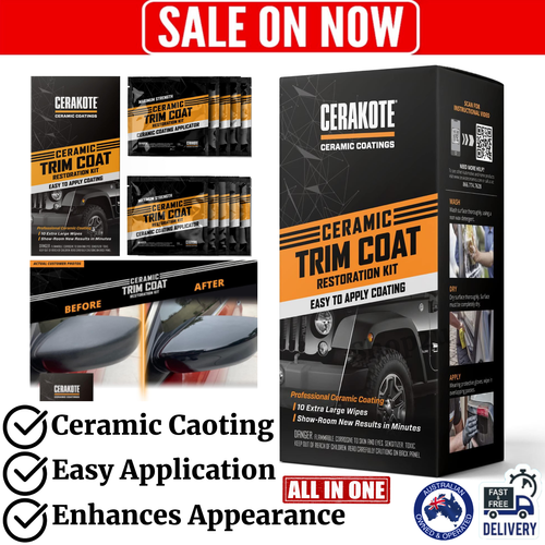 Ceramic Trim Coat Kit - Quick Plastic Trim Restorer - Guaranteed ...