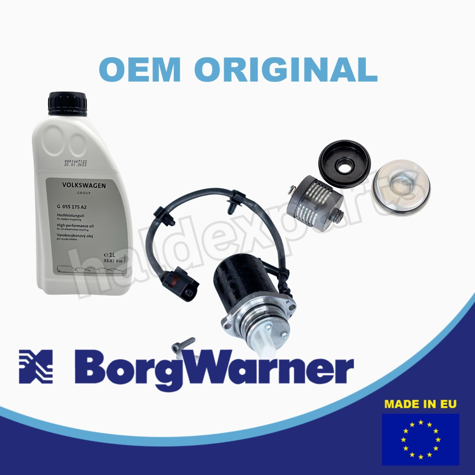 0AV598549A Haldex pump, filter 02D598574 + VW high perfoance oil 2nd ...