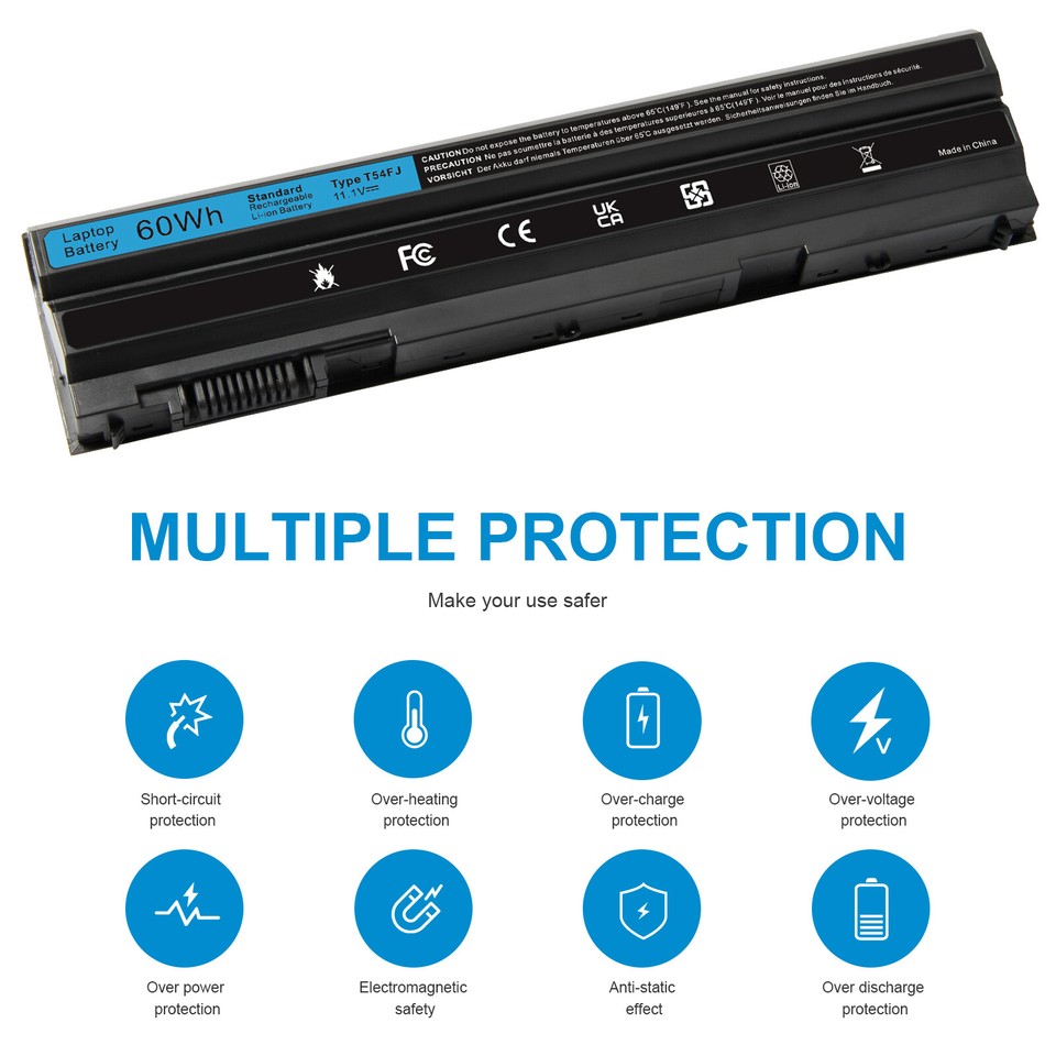 New 60Wh 8858X Battery for Dell Inspiron 15 7520 5520 5720 7720 451 ...